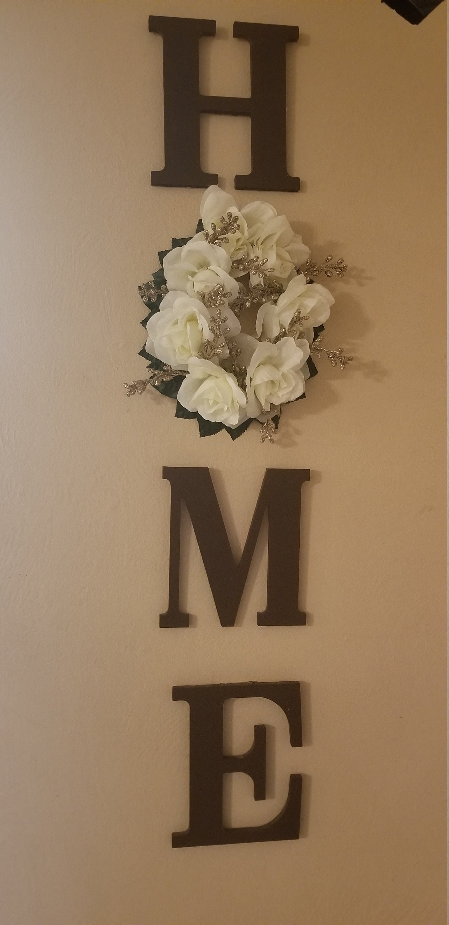 Home Sign With Flowers - Etsy