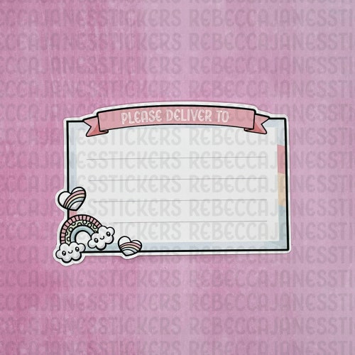 Cute Hearts Please Deliver to Labels - Etsy