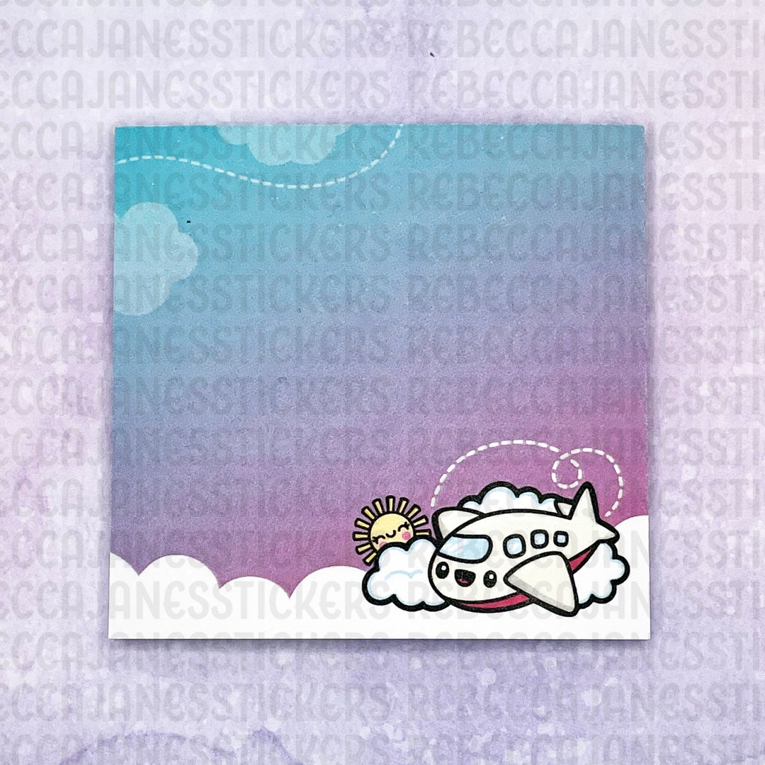 Cute Plane Sticky Notes - Etsy