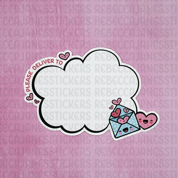 Cute Hearts Please Deliver to Labels | Etsy