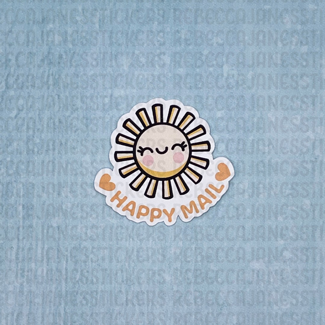 Cute Sun Happy Mail Sticker Flakes - Etsy