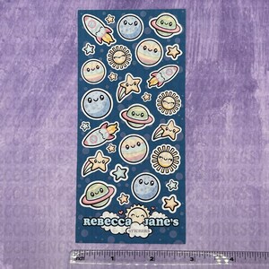 Cute Space Sticker Sheet - Etsy