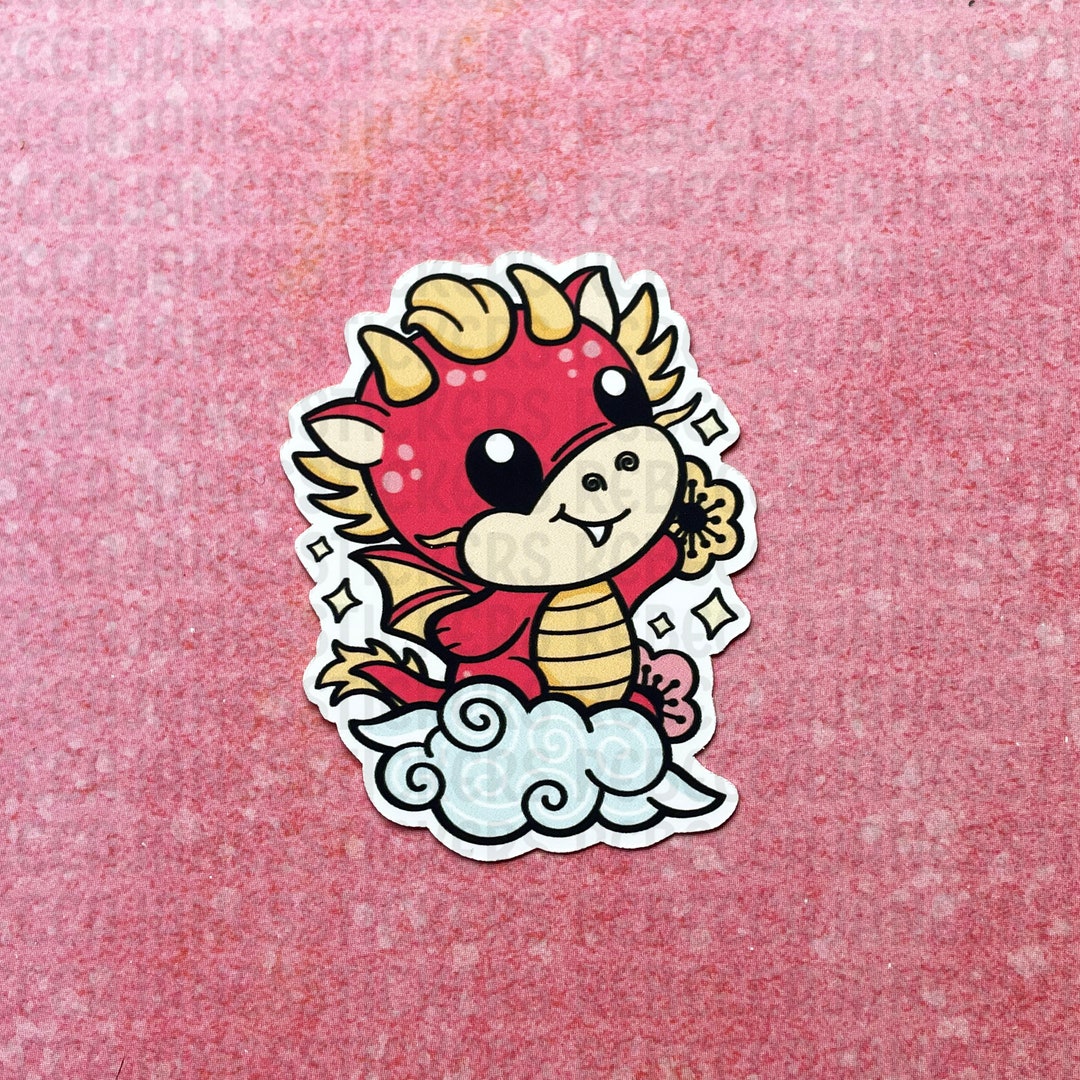 Cute Dragon Sticker Flakes - Etsy