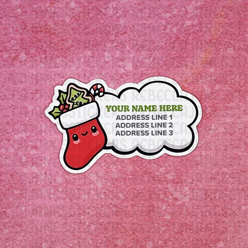 Christmas Flake Stickers - Etsy