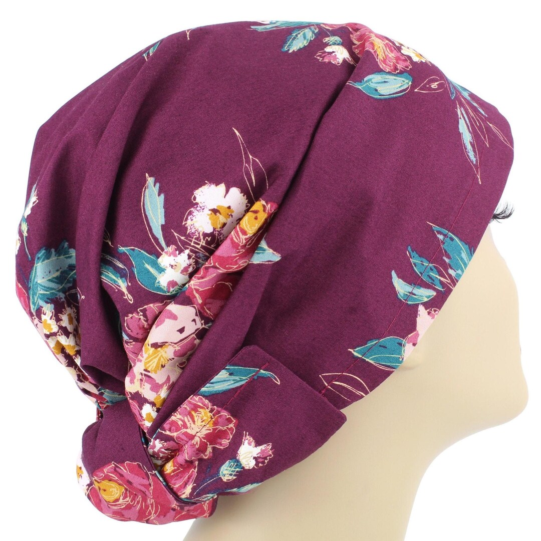 Burgundy Hair Scarf – Handmade Head Covering Women’s Modesty Covering ...