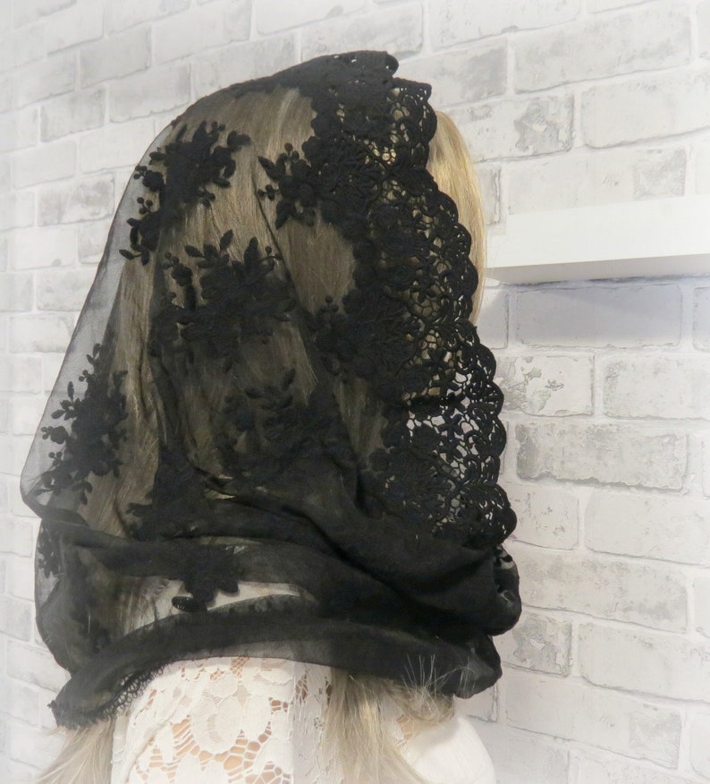 CHAPEL MANTILLA Beautiful Traditional Vintage Inspired Lace - Etsy