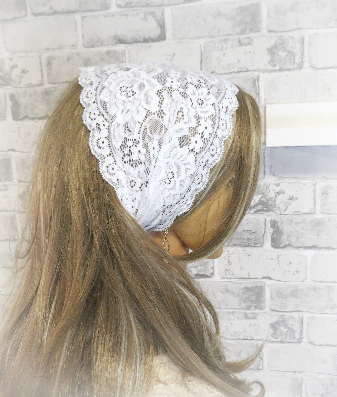 CHAPEL HEAD WRAP - Snood, Prayer Headcover, Church Headcover, Praying ...