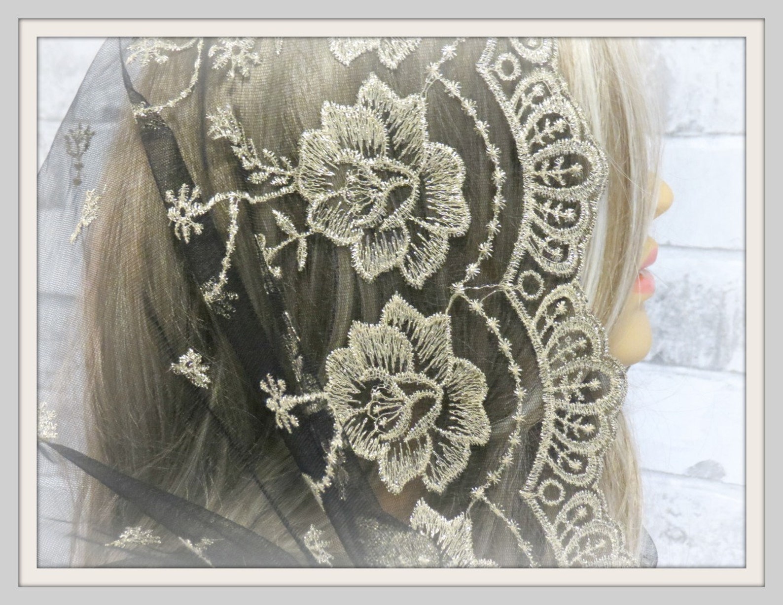CHAPEL MANTILLA Beautiful Traditional Vintage Inspired French Lace ...