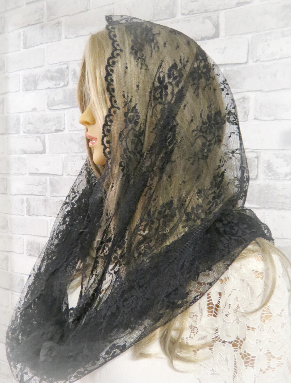 CHAPEL MANTILLA Beautiful Traditional Vintage Inspired French - Etsy