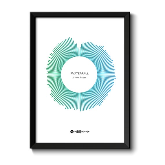 Music Soundwave Wall Print Scan to Listen to the Song 16 - Etsy