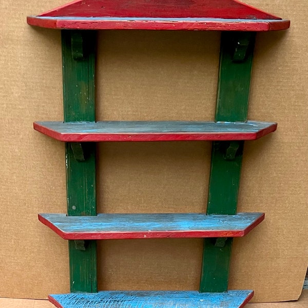 Painted Wood Shelf - Etsy