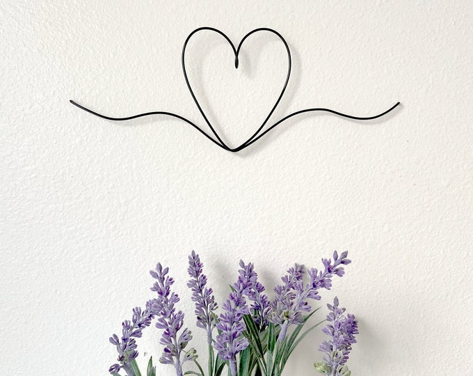 Wire Heart Wire Heart Decor Heart Wall Decor Gallery Wall - Etsy