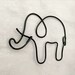 Wire Elephant Family Wall Art: Jungle Nursery Decor, Set of 3 - Etsy