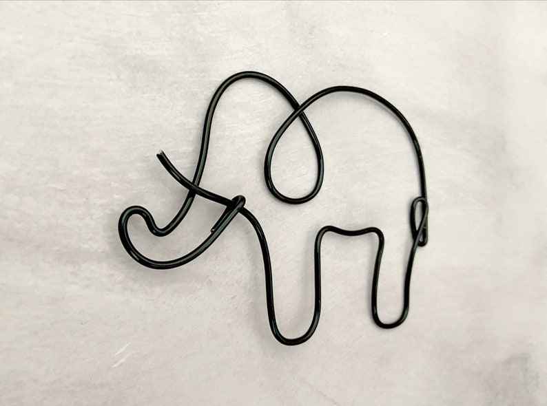 Wire Elephant Family Wall Art: Jungle Nursery Decor, Set of 3 - Etsy
