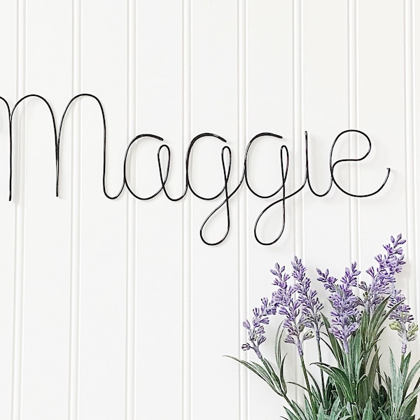 Knitted Wire Word Art - Etsy