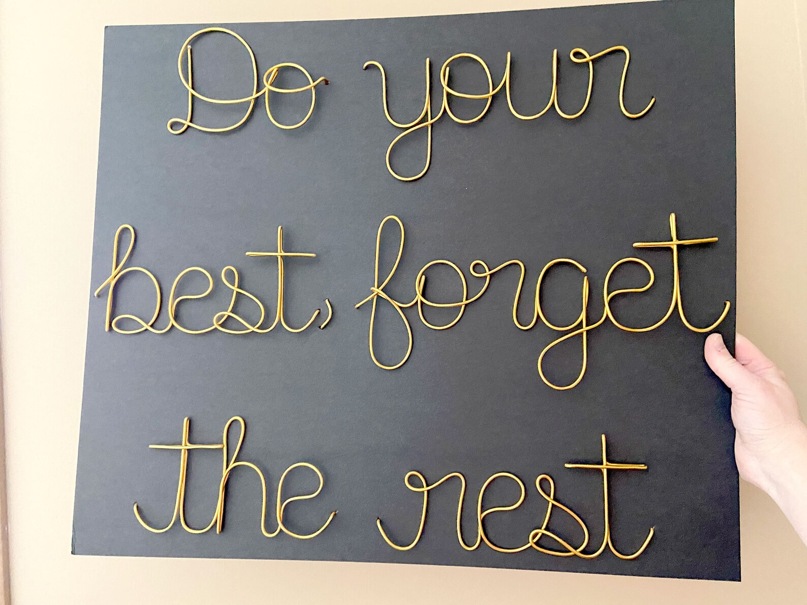 Gold Wire Name Custom Wire Sign Shelf Name Decor Wired - Etsy