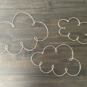 Wire Clouds Set of 3, Cloud Nursery Decor, Kids Room Decor, Boho Cloud ...