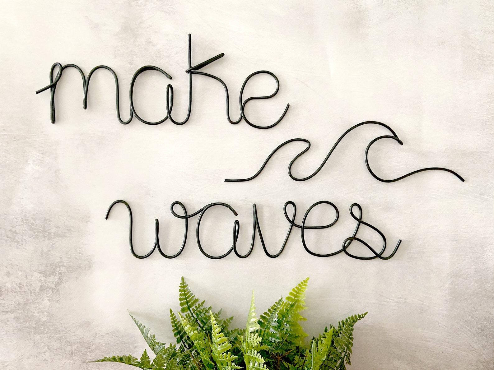 Make Waves Beach Wall Decor Wire Wall Art Wave Decor Beach - Etsy