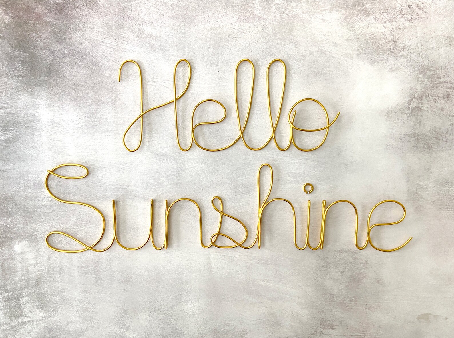 Hello Sunshine Sign Custom Wire Sign Wire Word Sign Wired - Etsy
