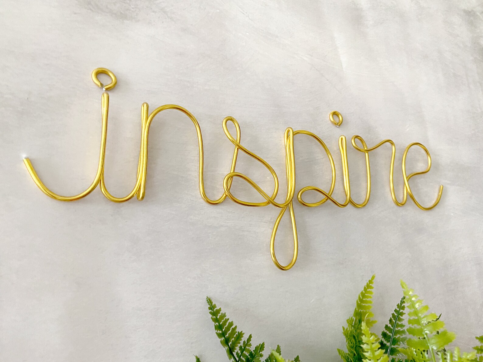 Inspire Wall Art Inspire Sign Wire Wall Art Home Office | Etsy