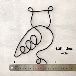 Owl Wall Decor, Wire Owl, Single Line Owls, Owl Wall Hanging, Wire Wall ...