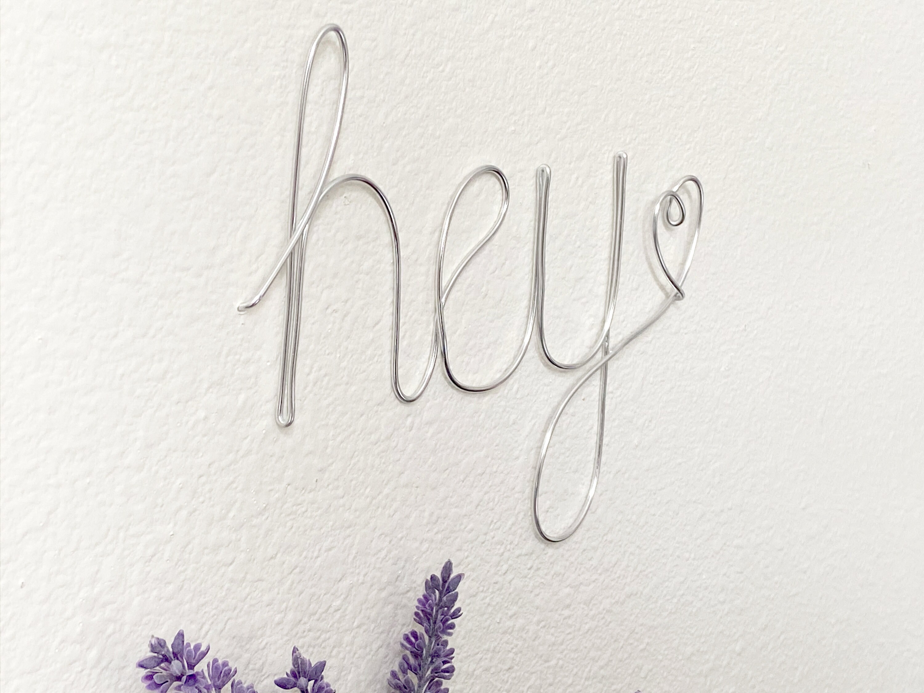 Hey Sign Wire Words Hey Home Entrance Decor Wire Script - Etsy Nederland