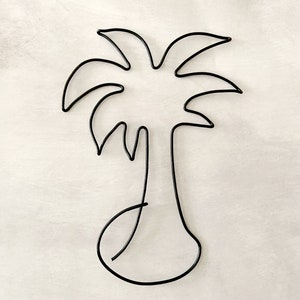 Wire Palm Tree Wall Decor: Tropical Beach House Art - Etsy
