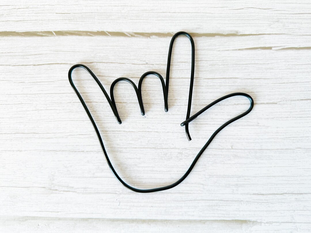 Wire Hand I Love You Wall Decor – Sign Language Sign - Etsy