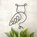 Owl Wall Decor, Wire Owl, Single Line Owls, Owl Wall Hanging, Wire Wall ...