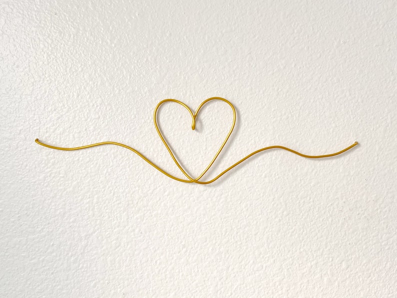 Wire Heart, Wire Heart Decor, Heart Wall Decor, Gallery Wall, Heart ...