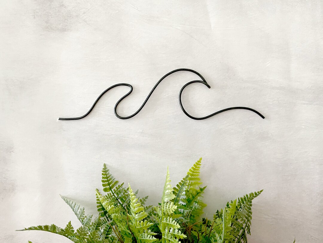 Wave Sign, Wire Wall Art, Ocean Wave Decor, Surf Wall Art, Nautical ...