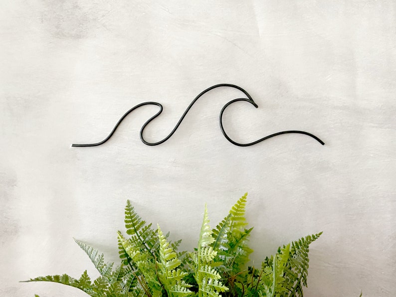 Wave Sign Wire Wall Art Ocean Wave Decor Surf Wall Art - Etsy