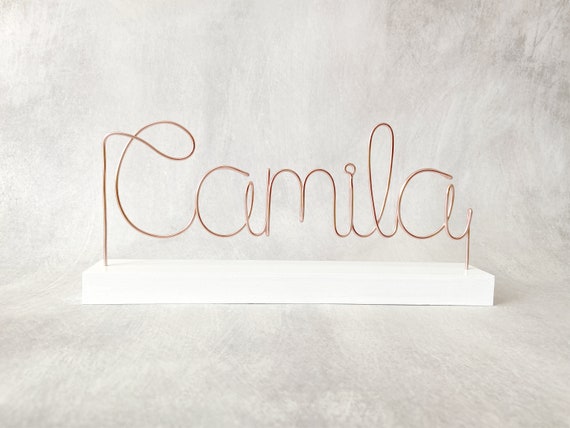 Wire Name Personalized Name Plaque Kids Name Sign Room | Etsy