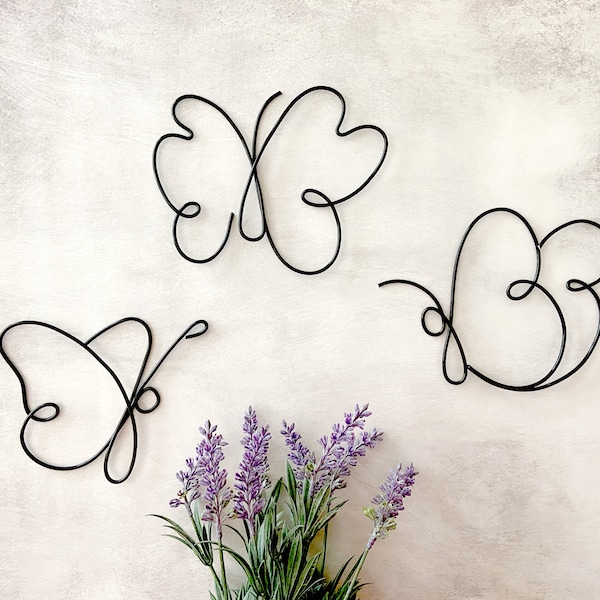 Butterfly Wire Wall Art - Etsy