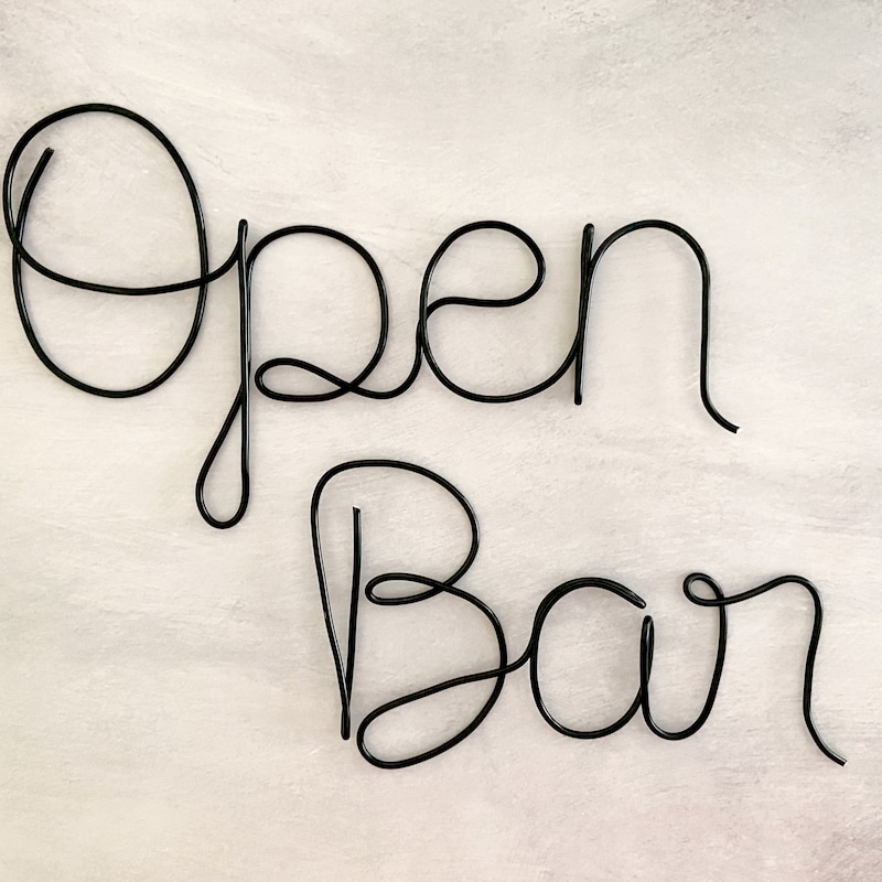 Bar Cart Sign - Etsy