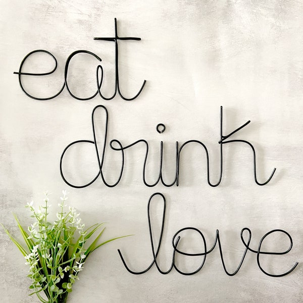 Eat Drink Love Art - Etsy