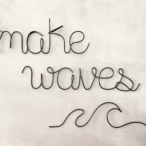 Make Waves Wire Wall Art: Beach House Decor - Etsy