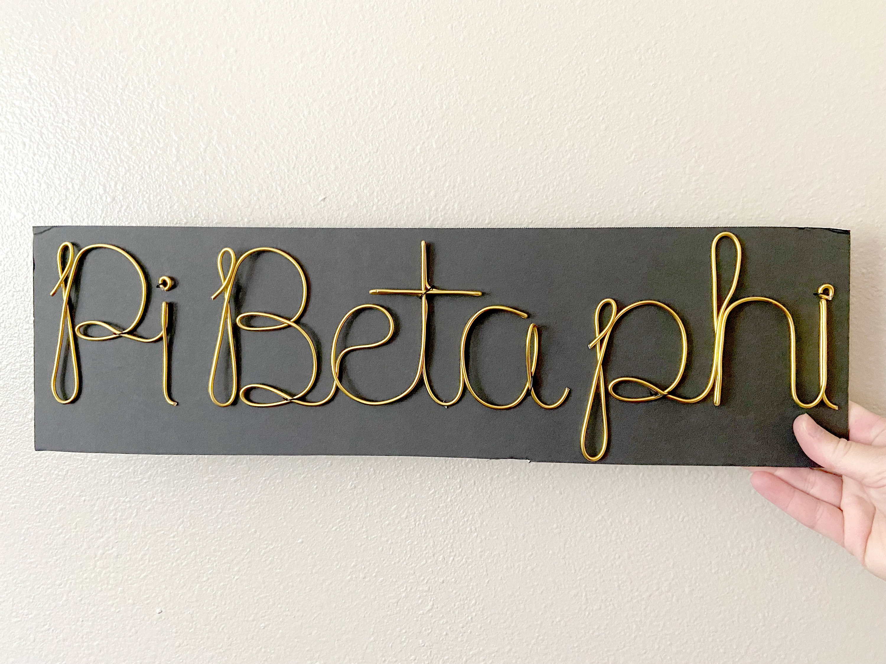 Gold Wire Name Custom Wire Sign Shelf Name Decor Wired - Etsy