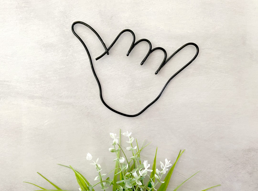 Hand Sign, Shaka Sign, Surf Decor, Kids Surf Room, Beach Wall Decor ...