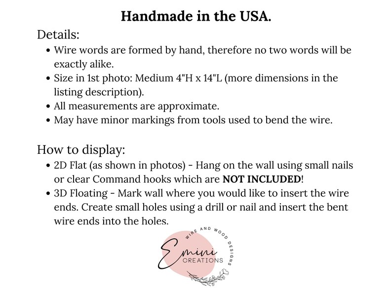 Family Script Word Sign Family Sign With Hearts Wire Word - Etsy