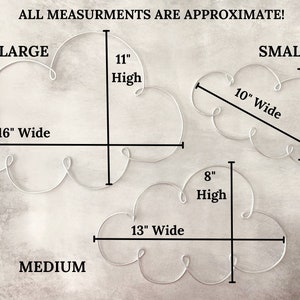 Wire Clouds Set of 3, Cloud Nursery Decor, Kids Room Decor, Boho Cloud ...