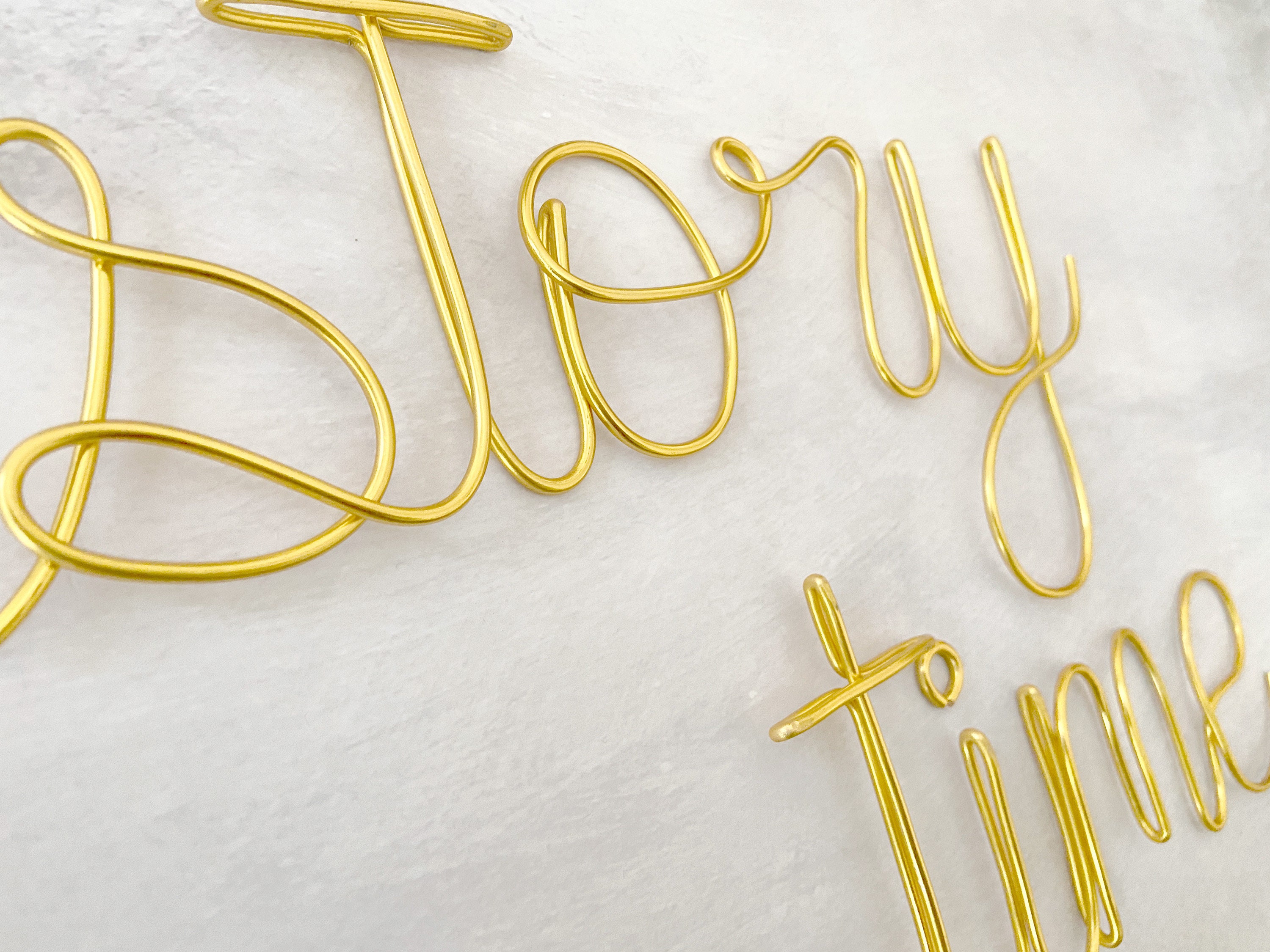 Story Time Sign Wire Word Wall Art Boho Nursery Playroom - Etsy