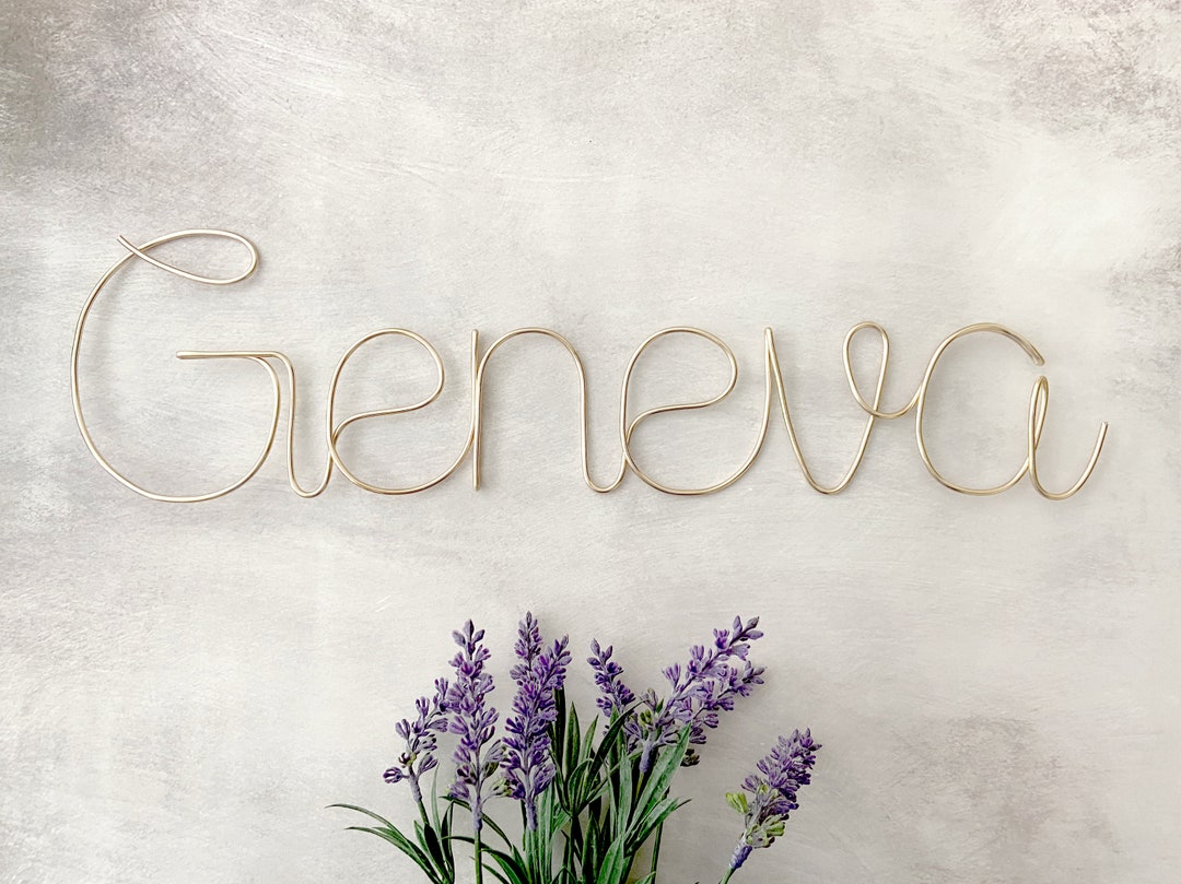 Custom Wire Word Sign: Personalized Metal Wall Art - Etsy