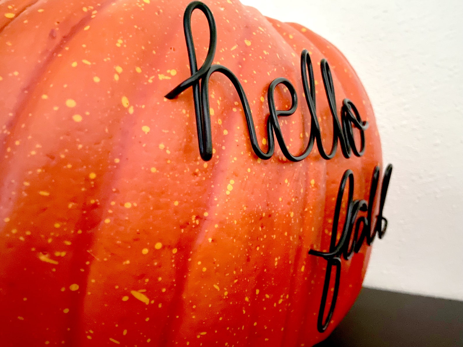 Hello Fall Wire Wall Art Hello Fall Sign Wire Word Sign - Etsy