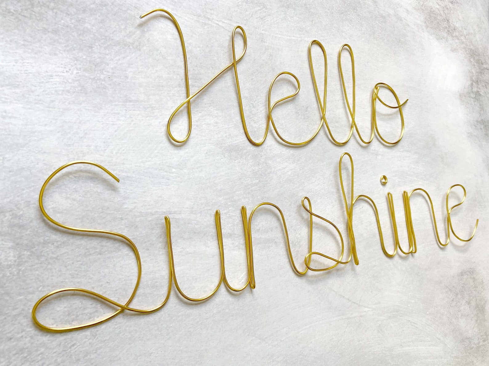 Hello Sunshine Sign Custom Wire Sign Wire Word Sign Wired | Etsy