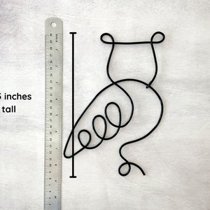 Owl Wall Decor, Wire Owl, Single Line Owls, Owl Wall Hanging, Wire Wall ...