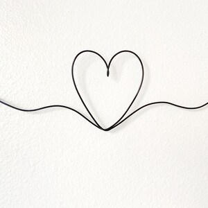 Wire Heart Wire Heart Decor Heart Wall Decor Gallery Wall | Etsy