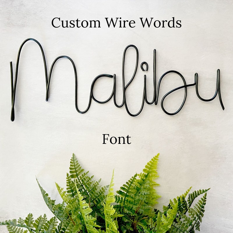 Wire Words - Etsy