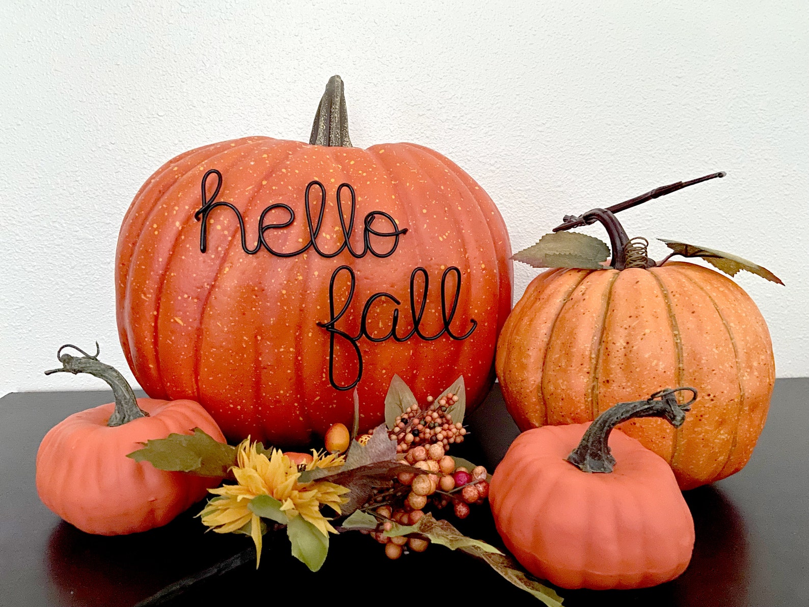 Hello Fall Wire Wall Art Hello Fall Sign Wire Word Sign - Etsy
