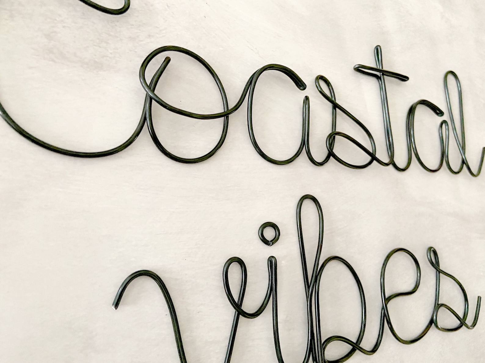 Coastal Wall Sign Wire Words Coastal Decor Beach House - Etsy